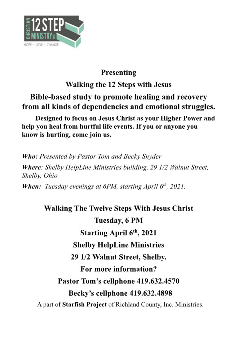 Walking the 12 Steps with Jesus | Mental Health & Recovery Services Board