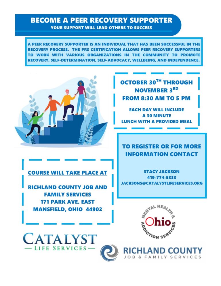 Peer Recovery Supporter Training | Mental Health & Recovery Services Board